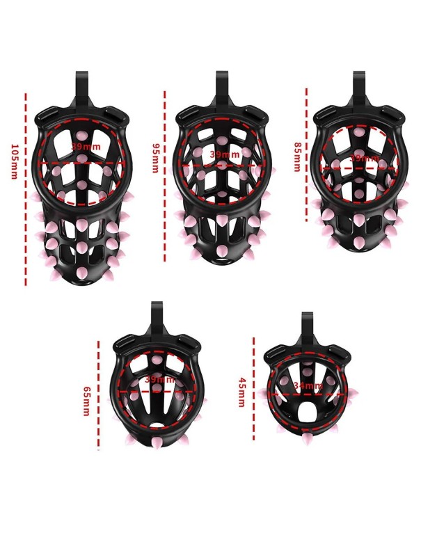 CELLMATE - FlexiSpike Chastity Cage Size 3